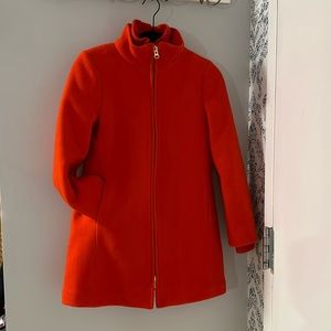 J. Crew | Jackets & Coats | J Crew Nwt Lodge Coat In Fiery Red Sz P ...